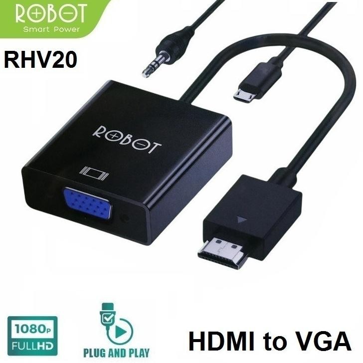 Jual Adapter Robot HDMI TO VGA RHV10 / RHV20 / RHV30 - Robot VGA TO ...