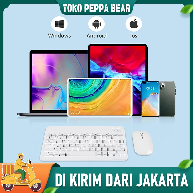 Jual Keyboard Bluetooth cocok untuk keyboard ponsel tablet iPad set ...