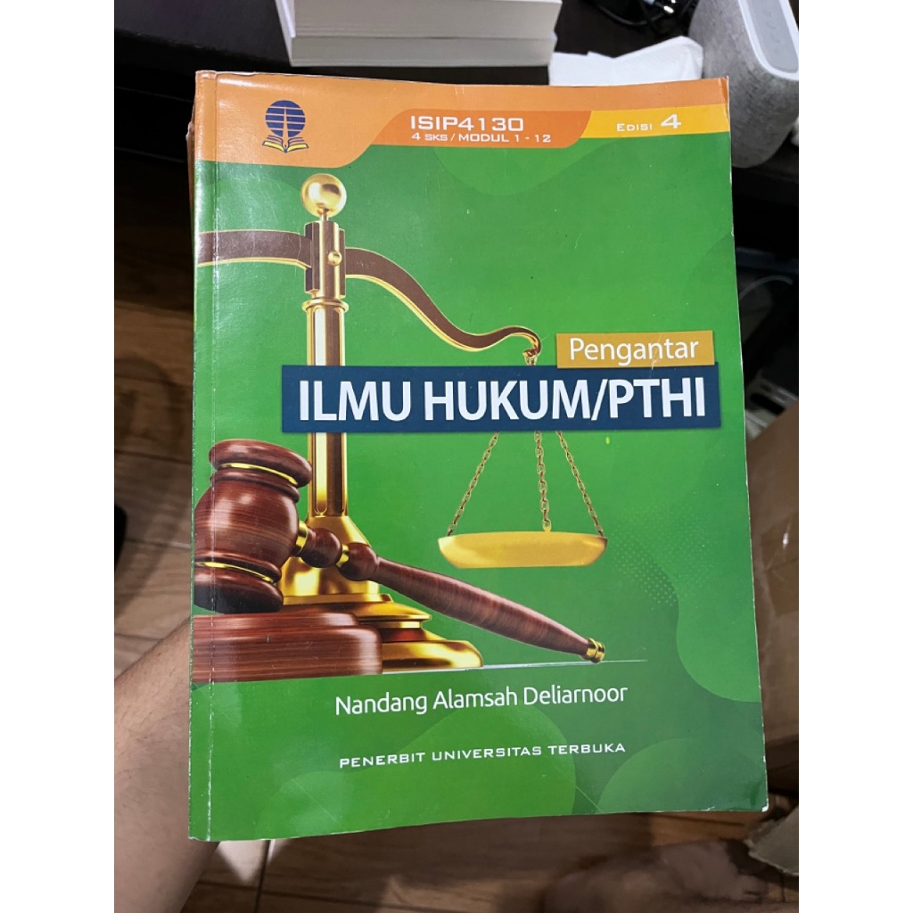 Jual PENGANTAR ILMU HUKUM/PTHI (ISIP4130) BUKU MODUL UT | Shopee Indonesia