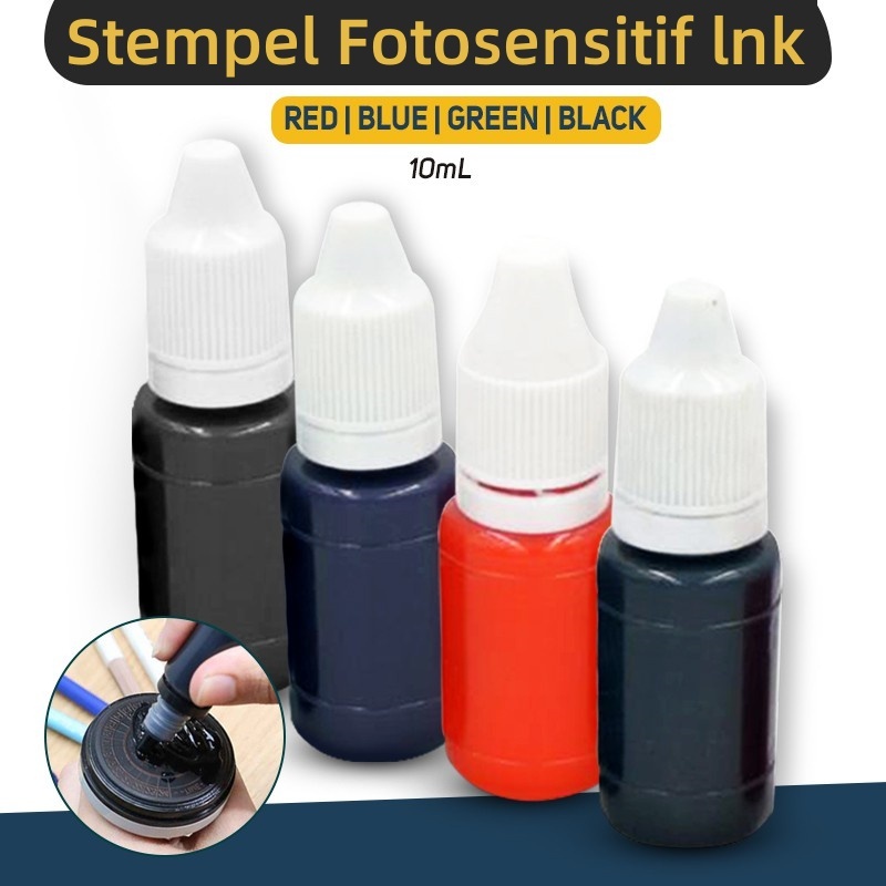 Jual Tinta Stempel Flash Fotosensitif 10ML untuk Stempel Karet/Tinta ...