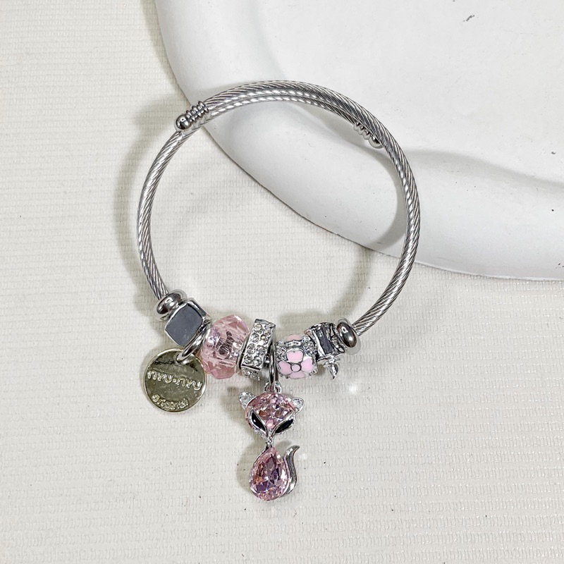 Jual Premium Gelang Pandora Charms Bracelet Serut Titanium Asli Wanita ...