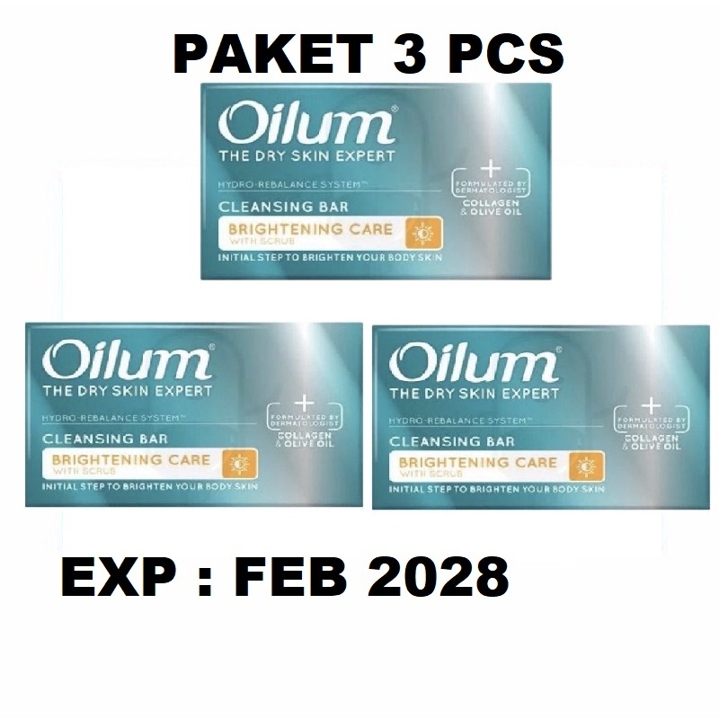 Jual PAKET 3 PCS Oilum Brightening Care Cleansing Bar 85 gr (Sabun ...