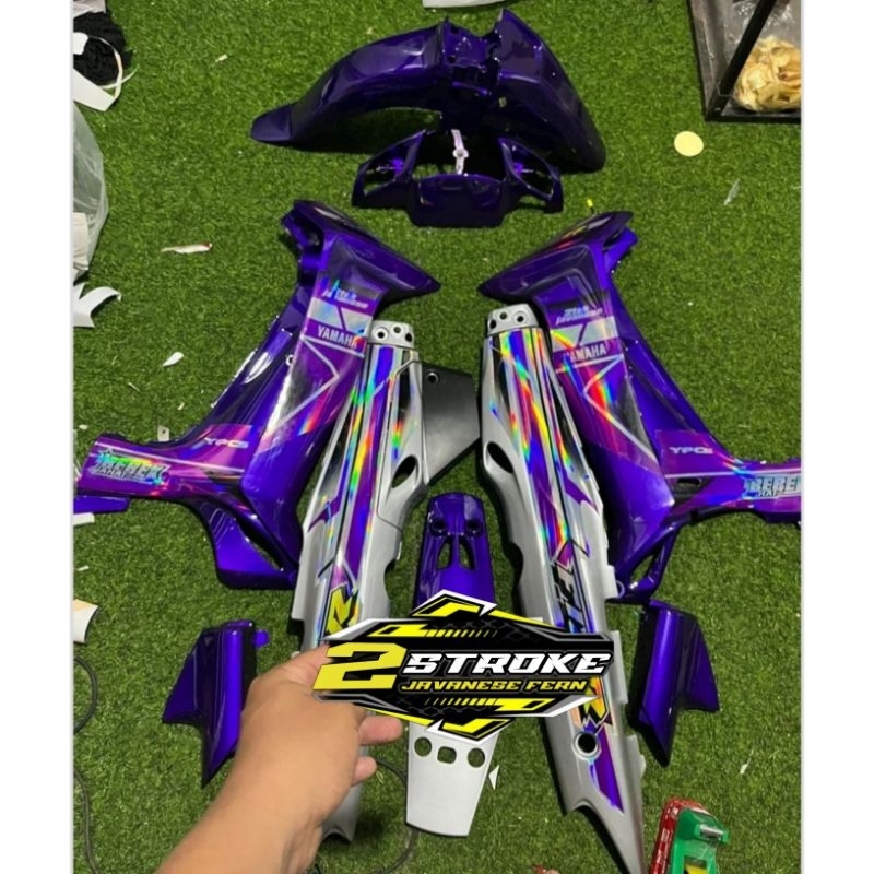 Jual Cover Body Fullset Halus Yamaha Fizr F1zr Custom Hologram Ungu ...