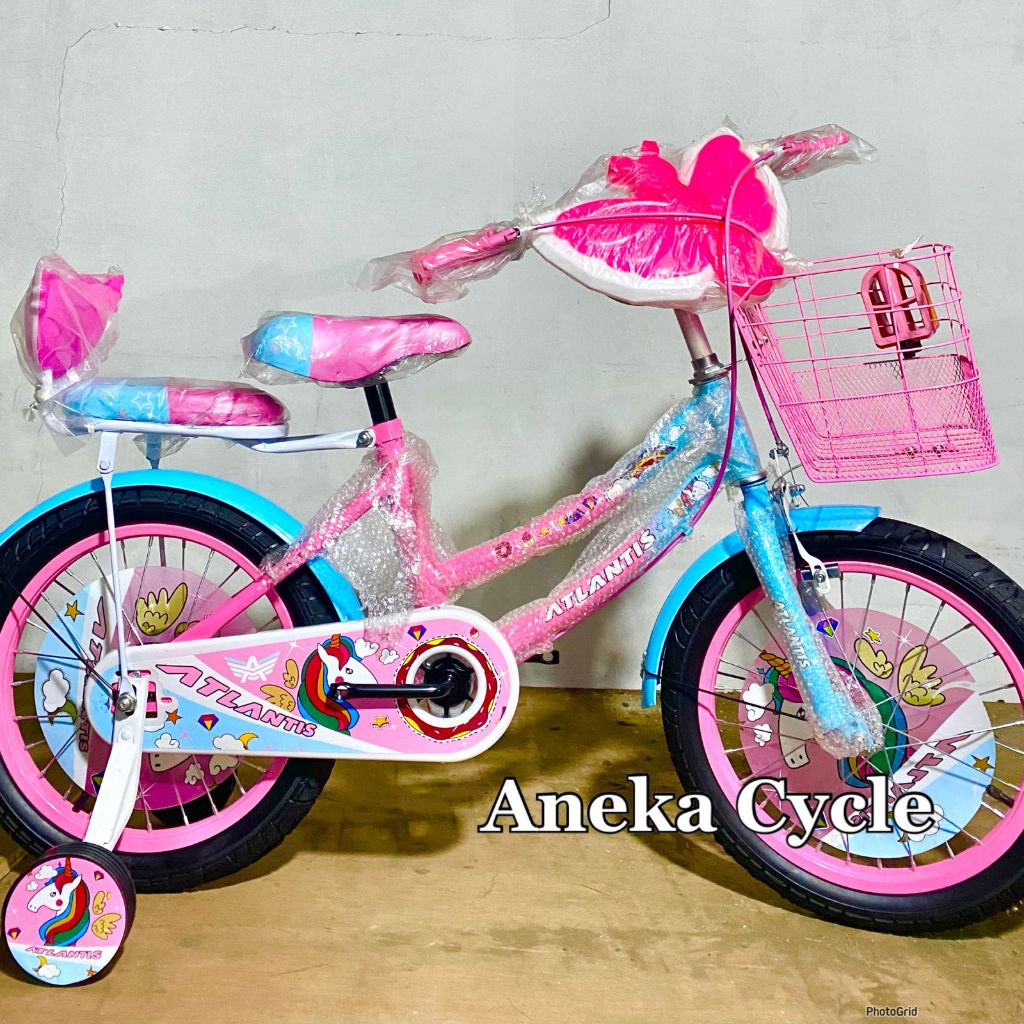 Jual Sepeda Anak Cewek Roda Empat Mini Atlantis Little Poni 16 Inch ...