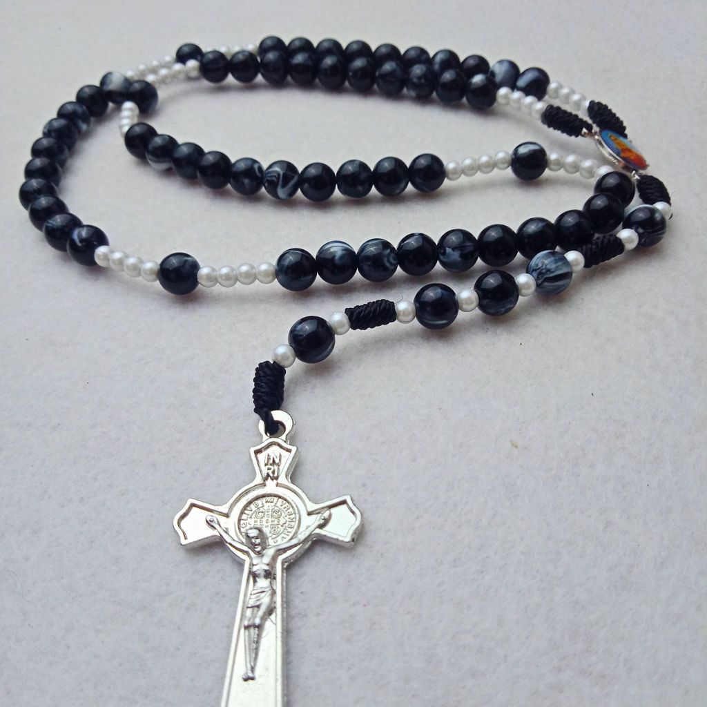 Jual Rosario marmer hitam bercorak eksklusif | Shopee Indonesia