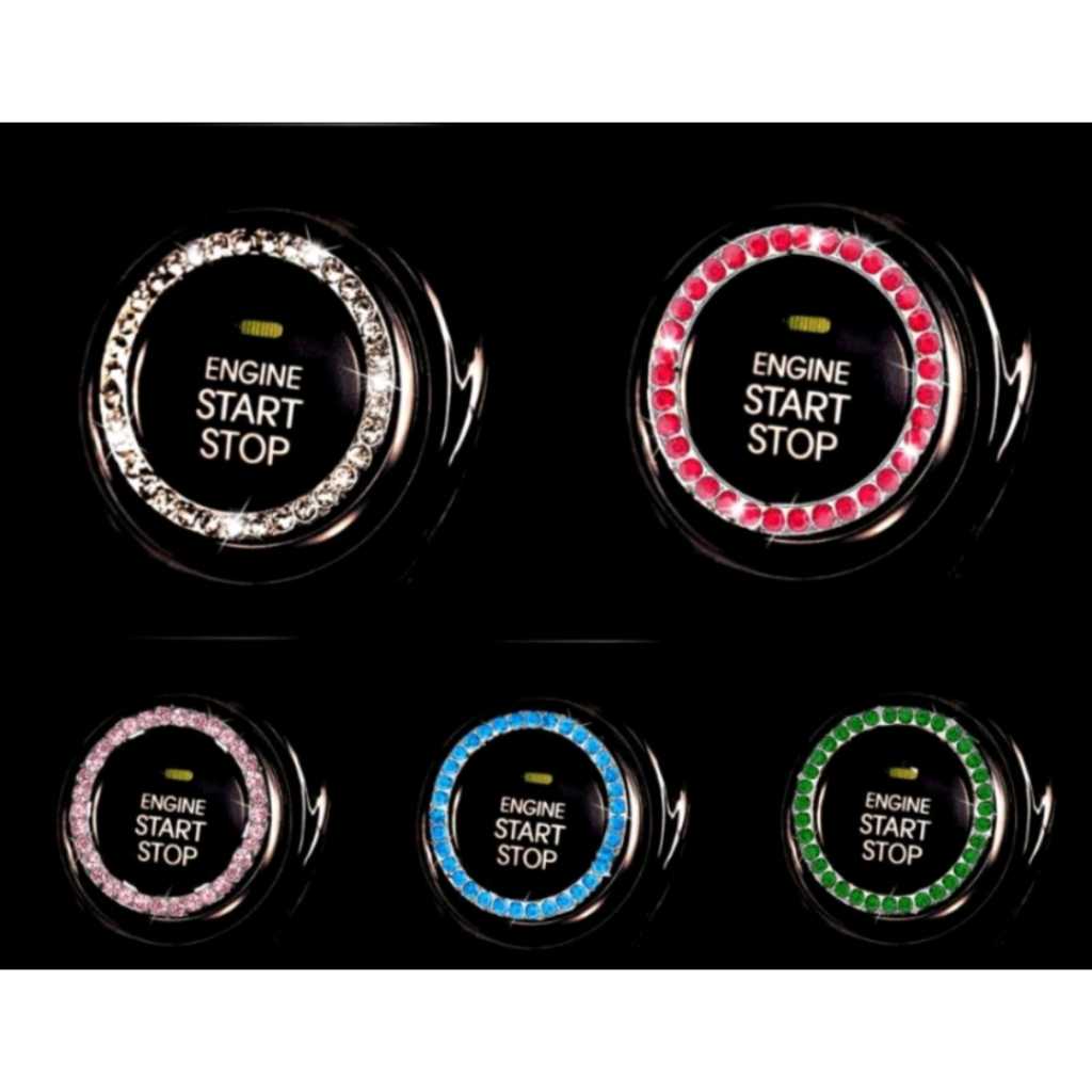 Jual PREMIUM DAD RING DIAMOND ENGINE START BUTTON/Full Diamond Cover ...