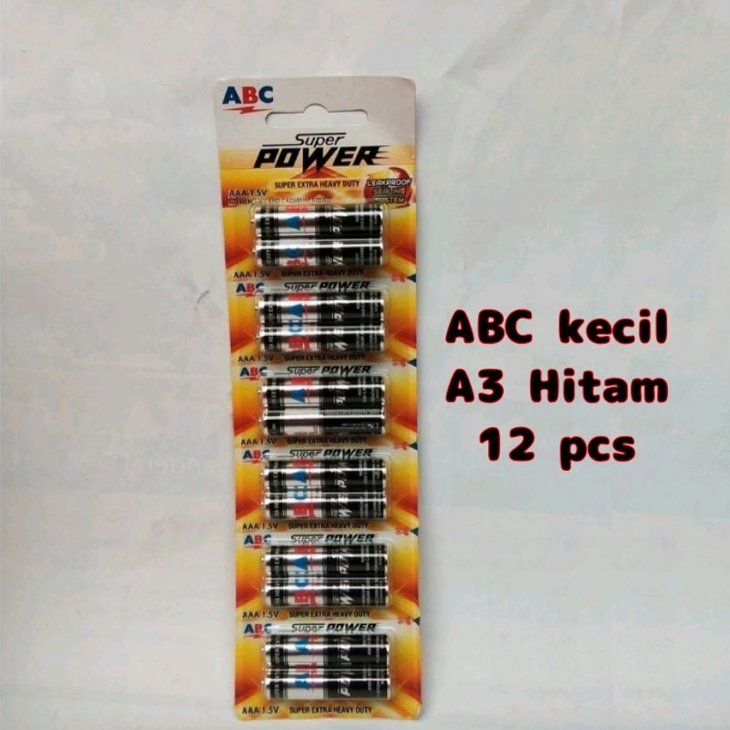 Jual Baterai AAA ABC Super Power 12pcs / Baterai AAA / Battery ...