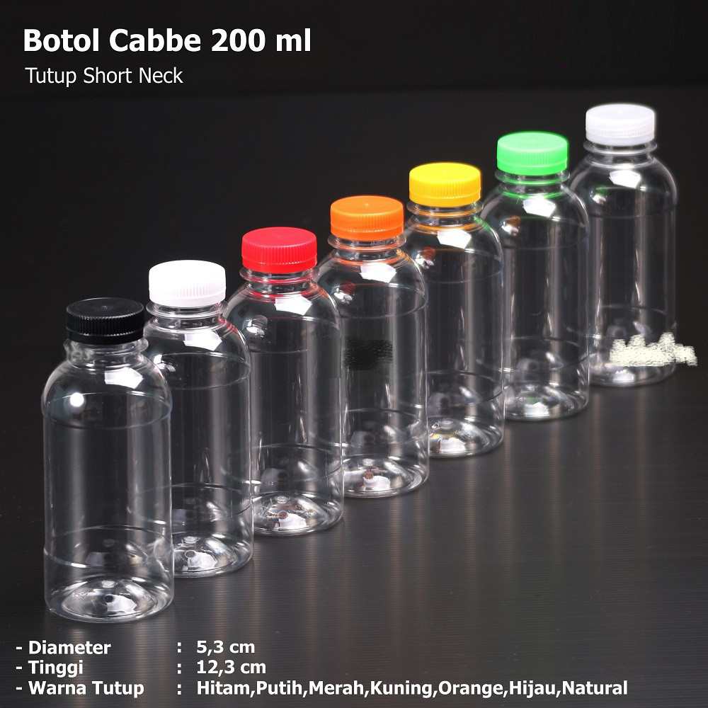 Jual Botol Plastik Cabe 200ml kemasan ball 120 pcs | Shopee Indonesia