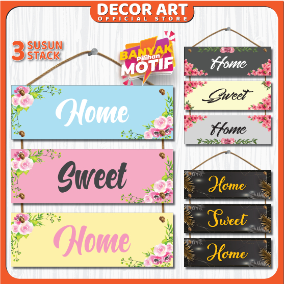 Jual DecorArt 30x30 Cm - Dekorasi Dinding Gantung 3 Susun Tali Motif ...