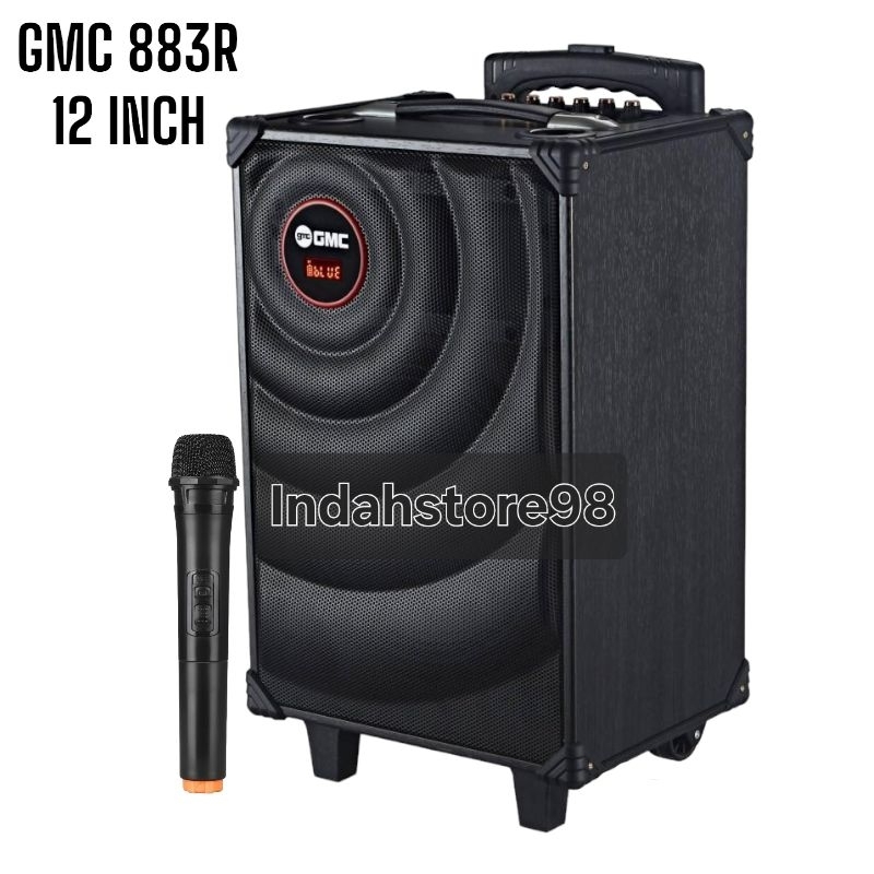 Jual Speaker Portable 12 inch GMC 883R Bluetooth Free 1 Mic Wireless ...