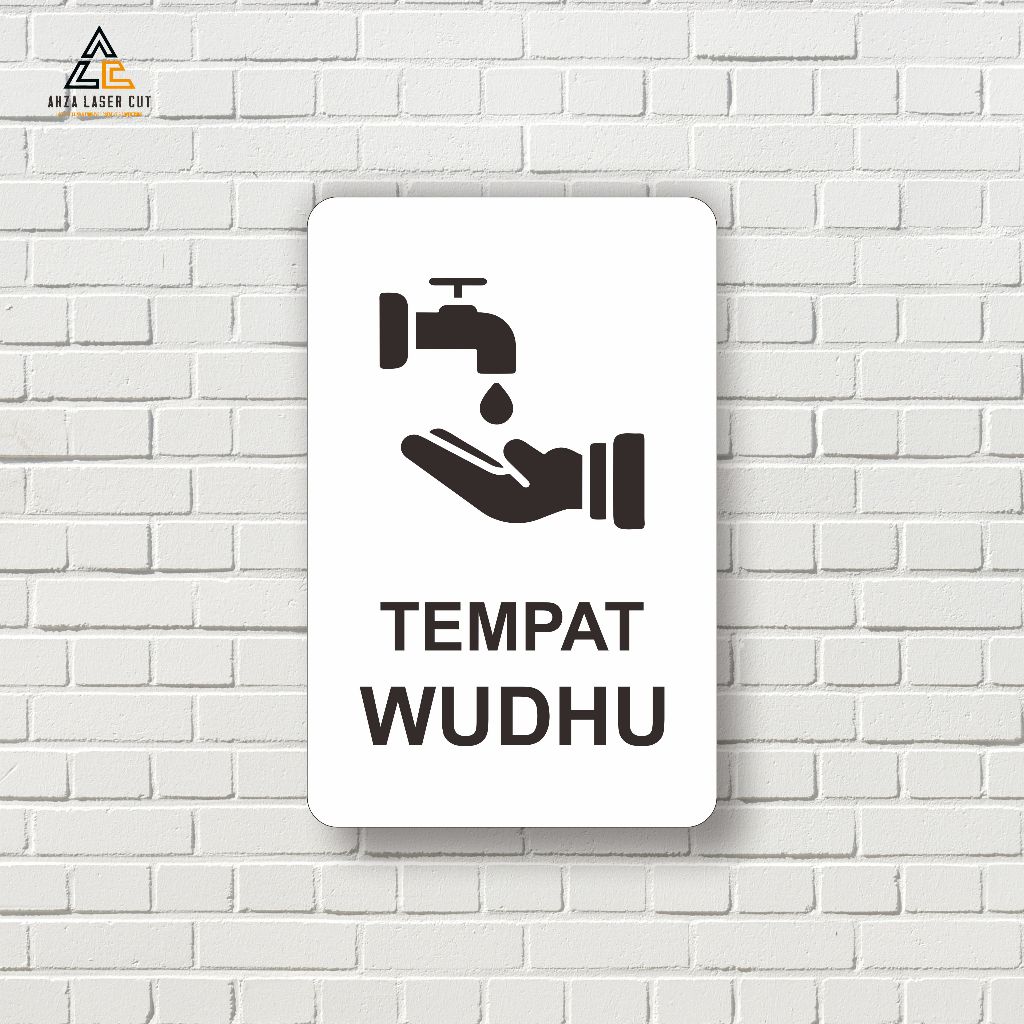 Jual Akrilik Sign Tempat Wudhu | Shopee Indonesia