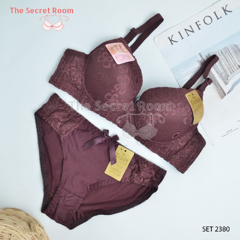 Jual TALLY BRA BH SET CD CELANA DALAM 2380 I CUP B BESAR I BUSA TIPIS I ADA KAWAT I KAIT 3 I ...