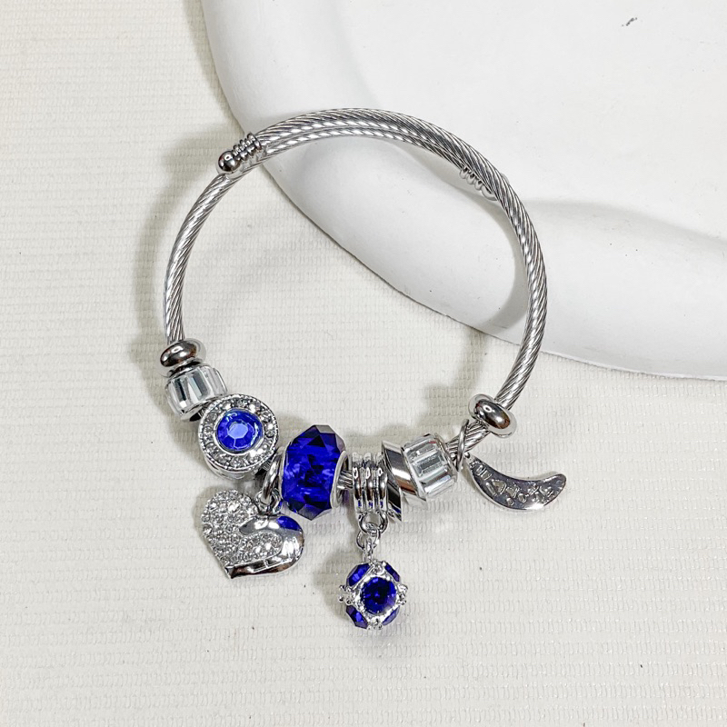Jual Premium Gelang Pandora Charms Bracelet Serut Titanium Asli Wanita ...