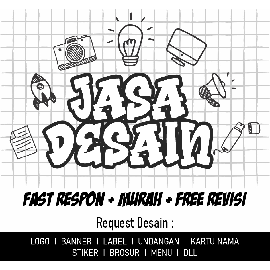 Jual jasa desain banner logo brosur spanduk kartu nama undangan (murah ...