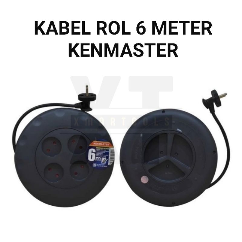 Jual Kabel rol 6 meter - kabel rol 4 lubang kenmaster | Shopee Indonesia