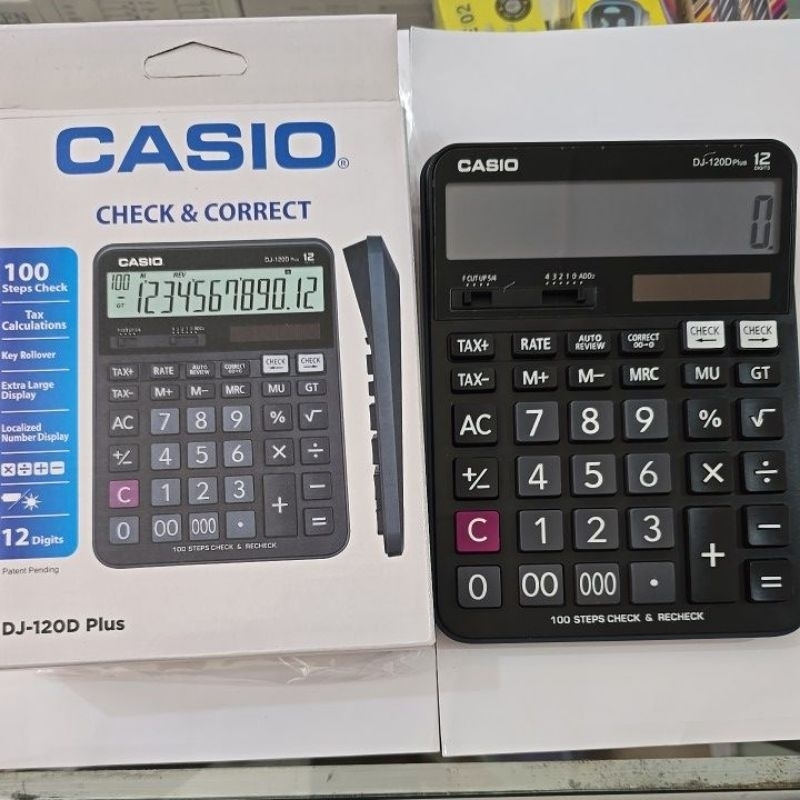 Jual Kalkulator CASIO DJ-120 D Plus 12 Digit | Shopee Indonesia