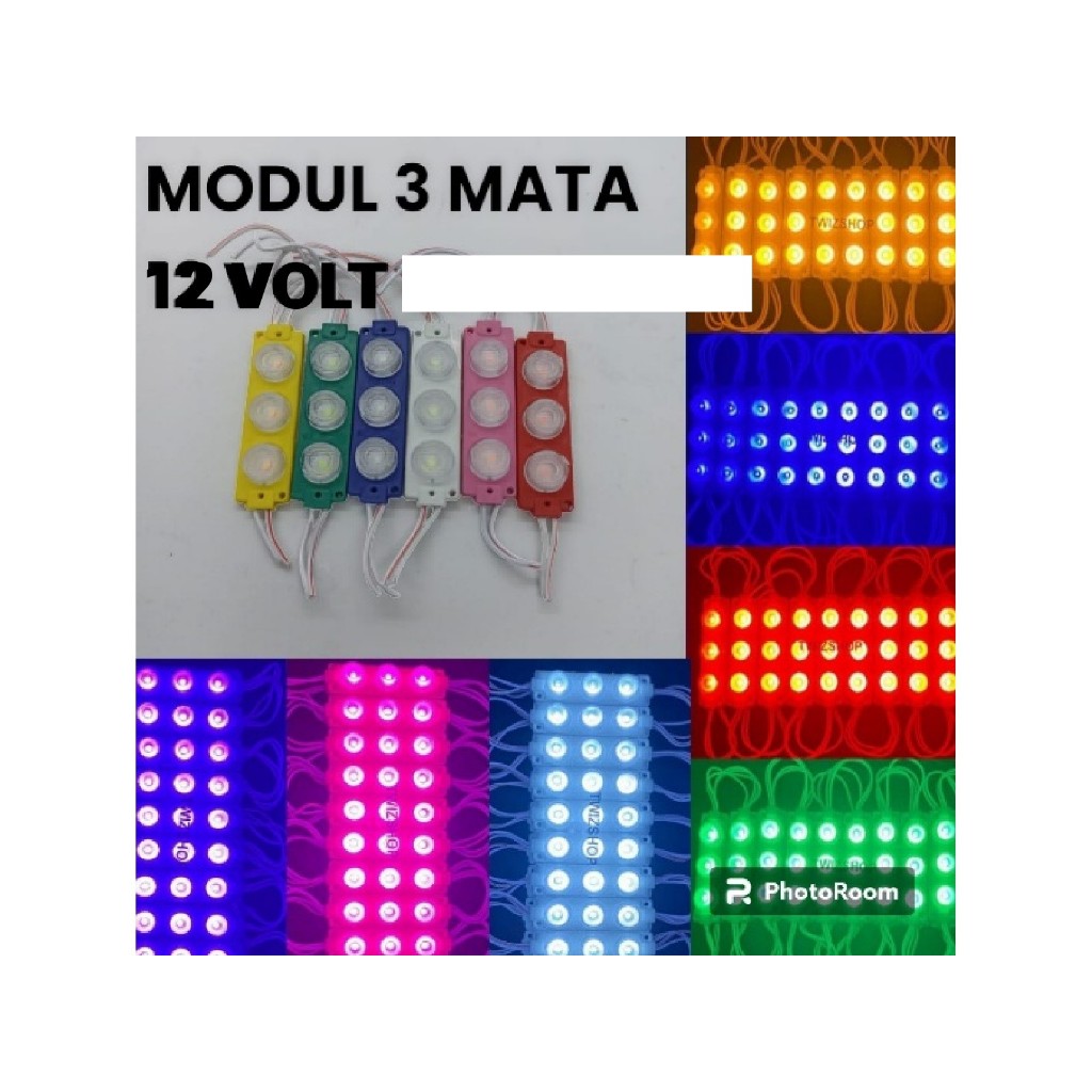 Jual Lampu Led Kolong 12V / Lampu Variasi 3 Mata 12V Timbul Besar Jumbo ...