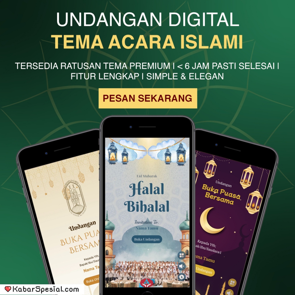 Jual Undangan digital website tema acara islami, bukber, halal bi halal ...