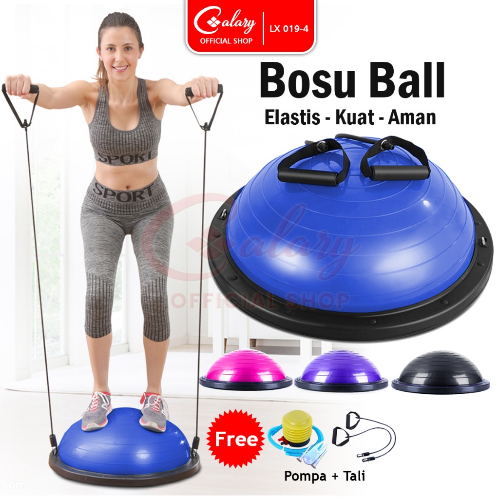 Jual 𝐂𝐀𝐋𝐀𝐑𝐘 Bosu Ball Balance Step Gymball Bola Yoga Original Olahraga ...