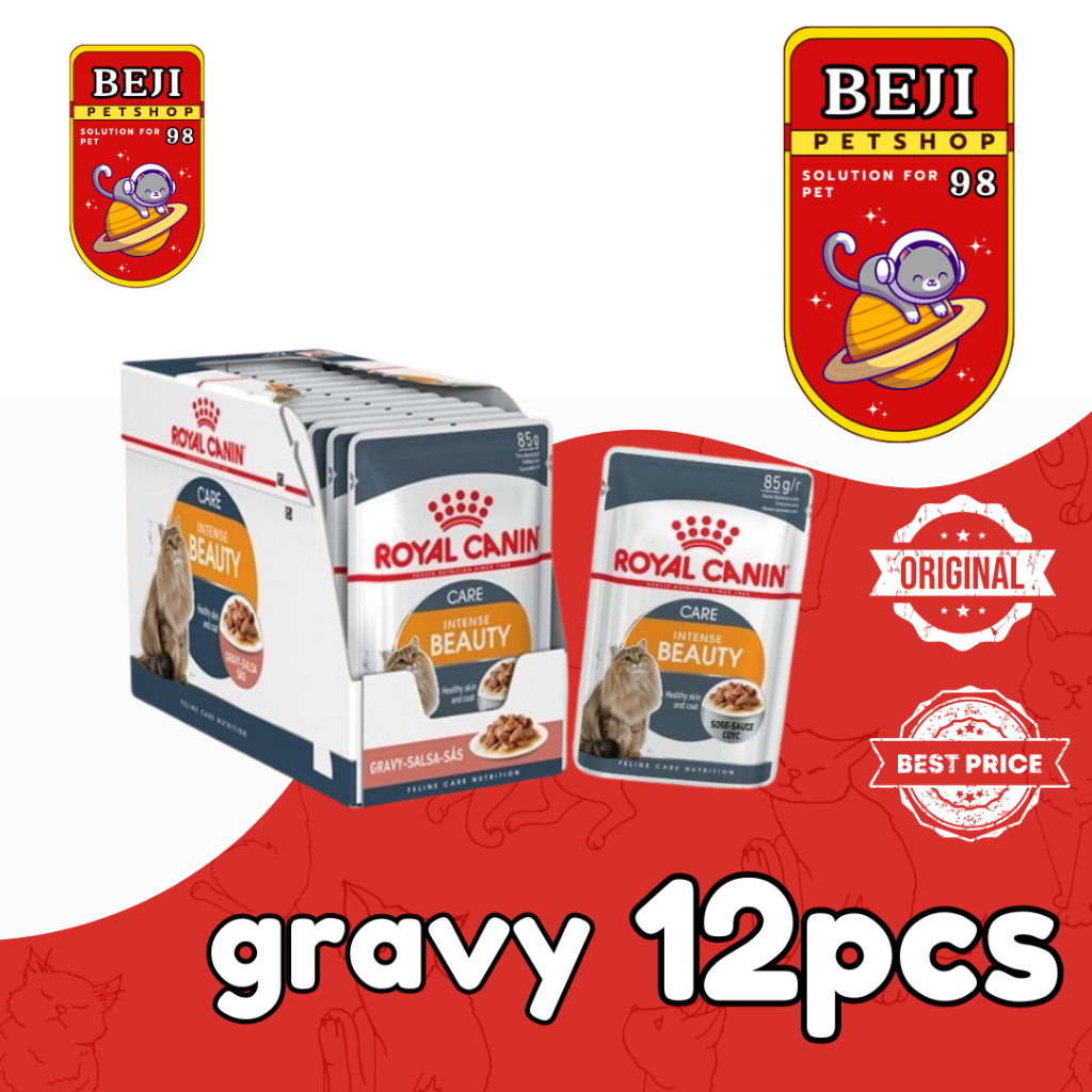 Jual Royal Canin Intense Beauty In GRAVY Pouch 12x85 gr / Dus ( ISI 12 ...