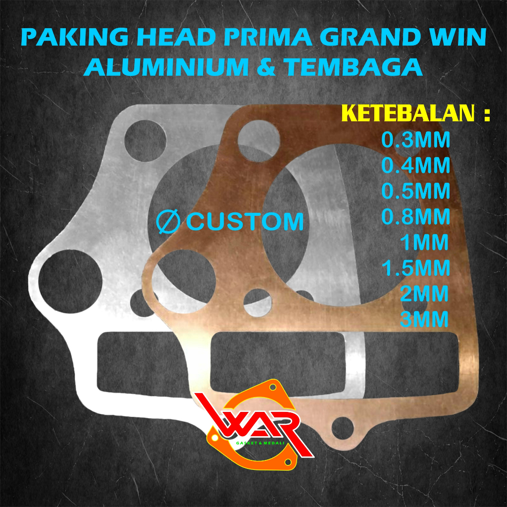 Jual Paking KOP HEAD GRAND SUPRA OLD Tembaga Almunium For PRIMA WIN ...