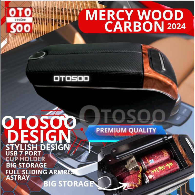 Jual OTOSOO ARMREST BRV BRIO MOBILIO CONSOLE BOX BRV BRIO MOBILIO USB ...