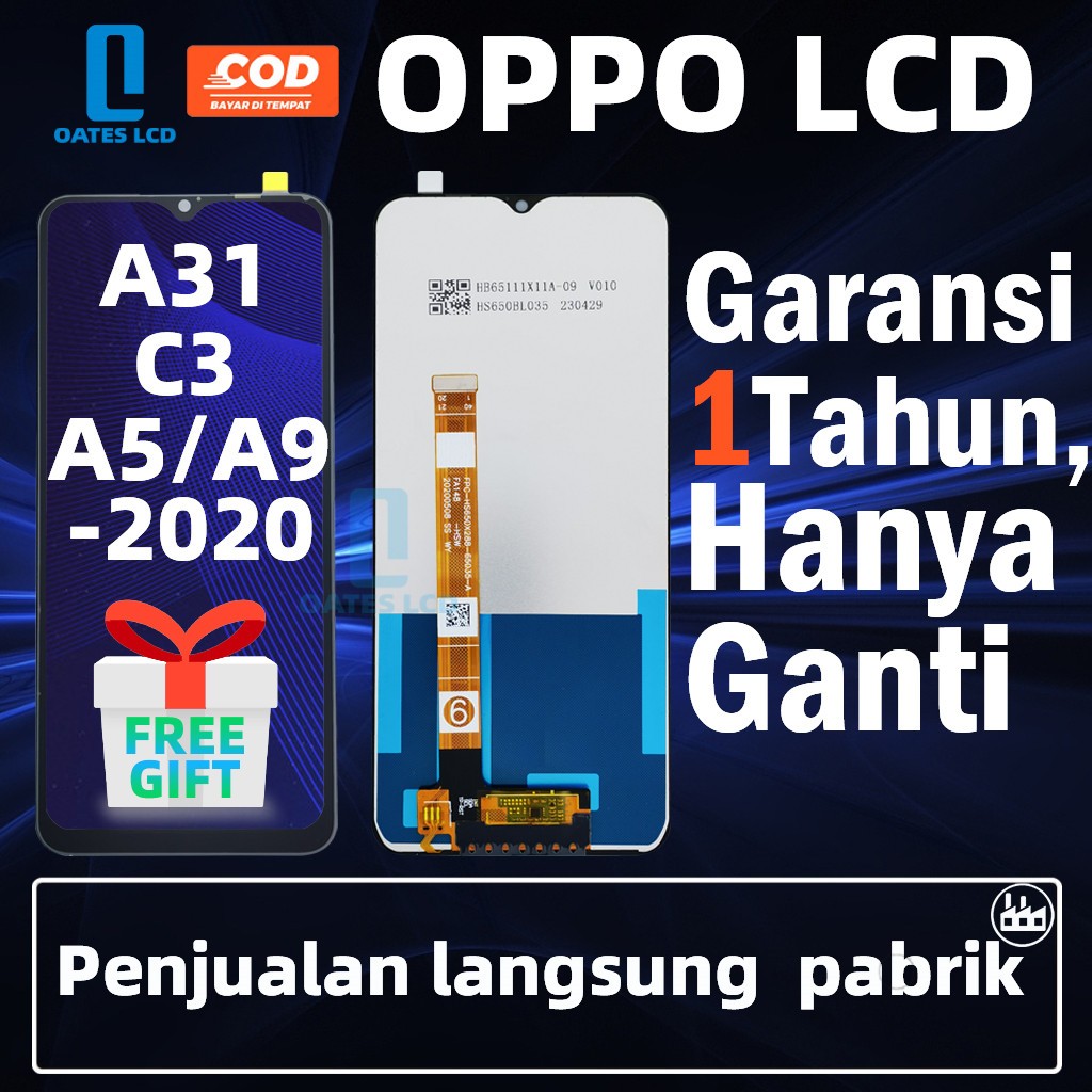 Jual LCD OPPO A5 2020/A9 2020/A31 2020 REALME C3/5/5i/6s/A11X FULLSET Touchscreen ORI HP OG ...