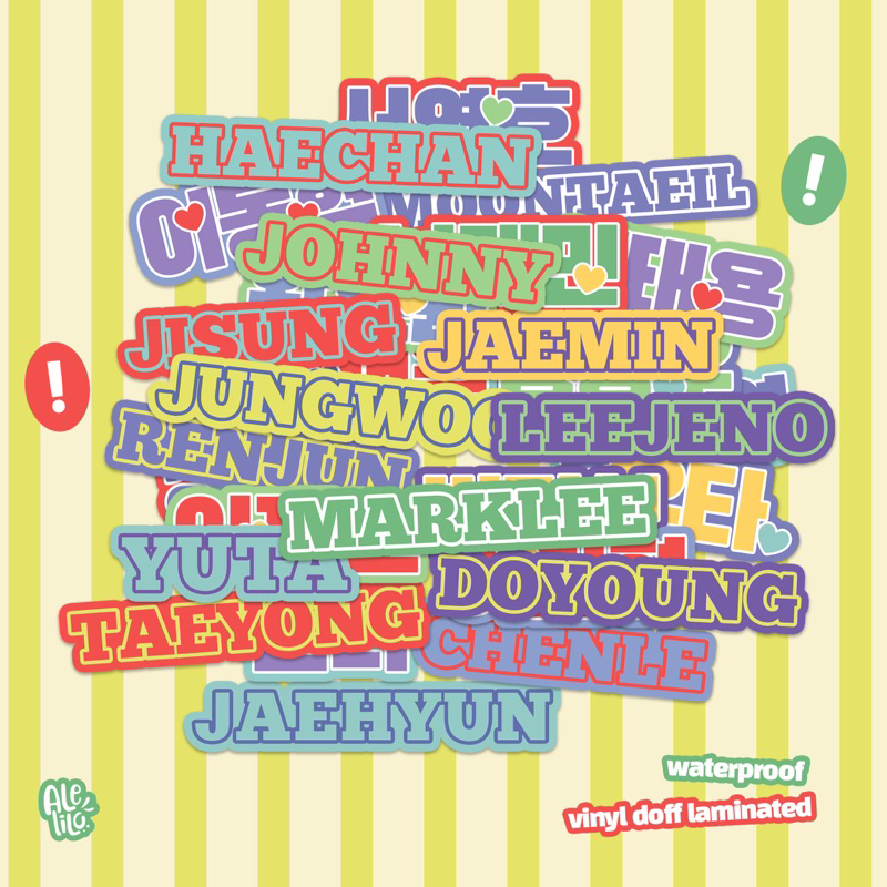 Jual NCT DREAM 127 NAME STICKER SET / STIKER NAMA | Shopee Indonesia