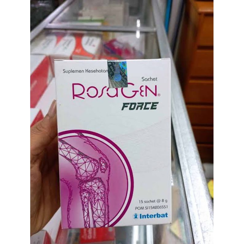 Jual ROSAGEN Original 100 % vitamin tulang box 15 sachet | Shopee Indonesia