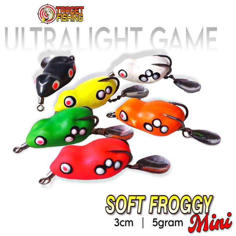 Jual Soft Frog UL Bintik 3cm 4gr Pakai Blade - Umpan Casting Gabus ...