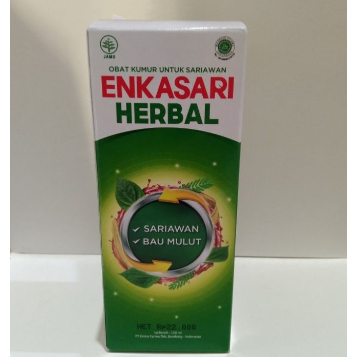 Jual Enkasari herbal syrup 120 ml obat kumur dan sariawan | Shopee ...
