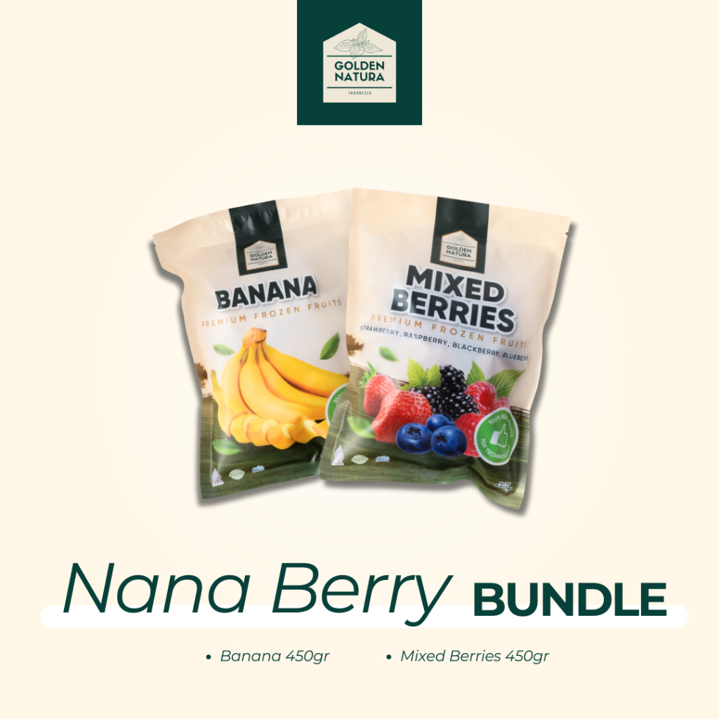 Jual Golden Natura Indonesia - Frozen Banana & Mixed Berries Bundle ...
