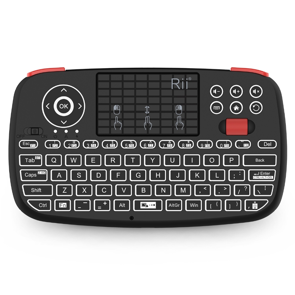Jual Rii i4 Mini Wireless Keyboard Bluetooth With Touchpad ，2.4GHz ...