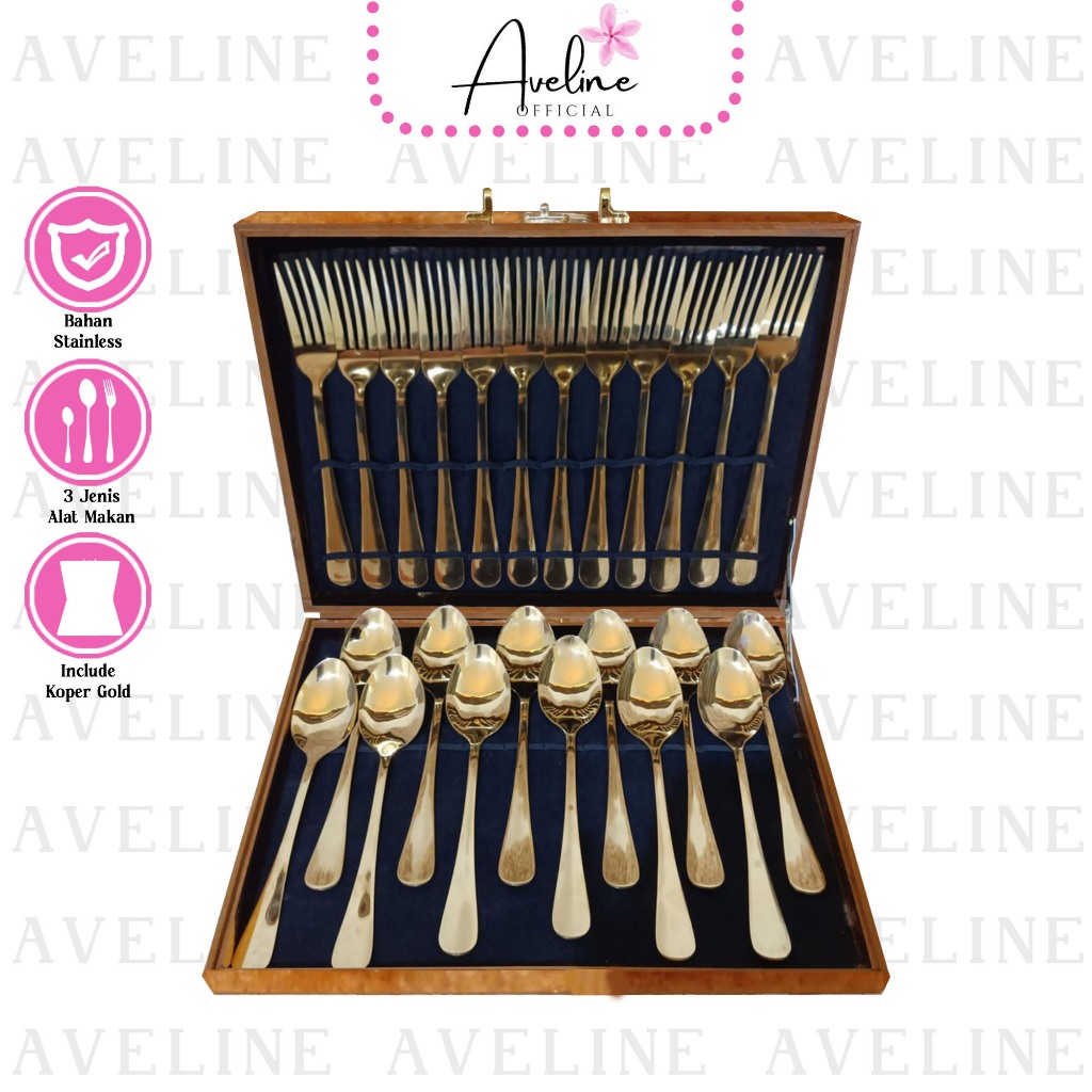 Jual Aveline Hampers Sendok Sultan Set / Sendok Set Gold / Royal ...
