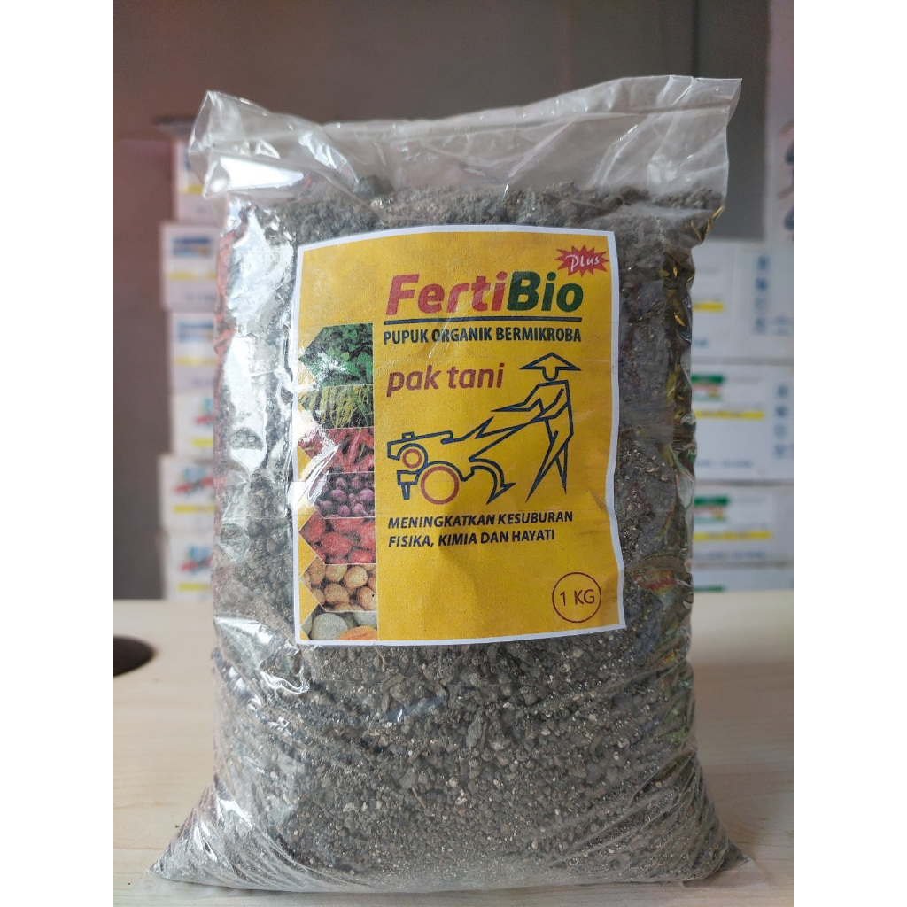 Jual Pupuk Organik Bermikroba Fertibio 1 kg - Kesuburan Tanah | Shopee ...