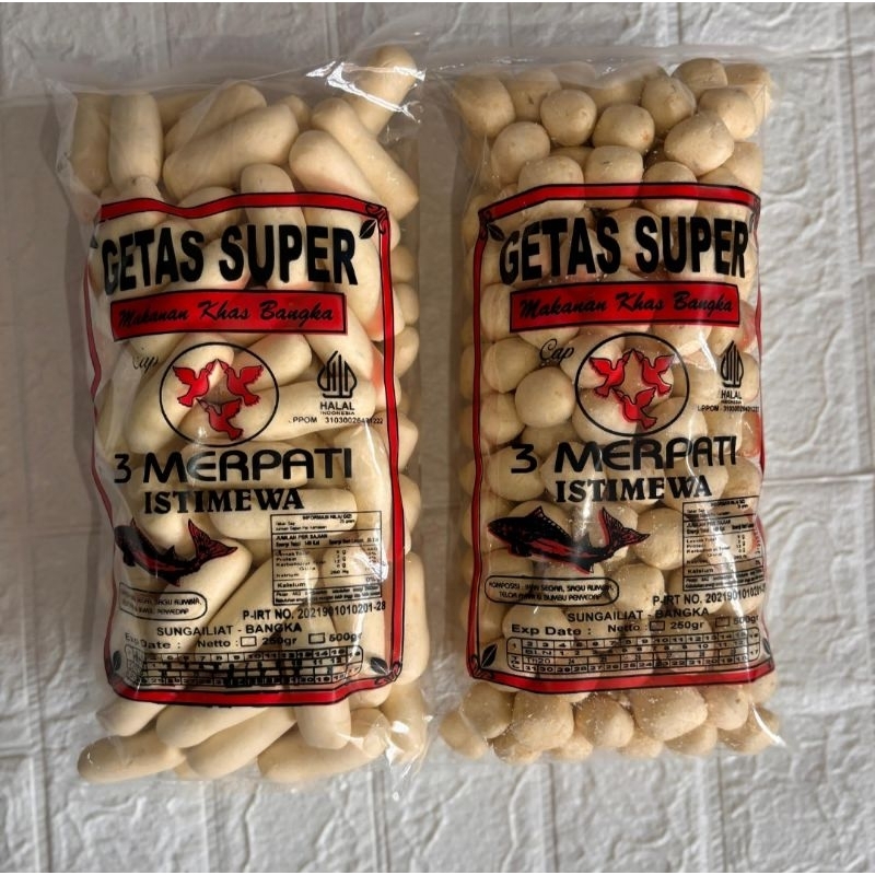 Jual KERUPUK GETAS SUPER CAP 3 MERPATI - SNACK KHAS ASLI BANGKA ...