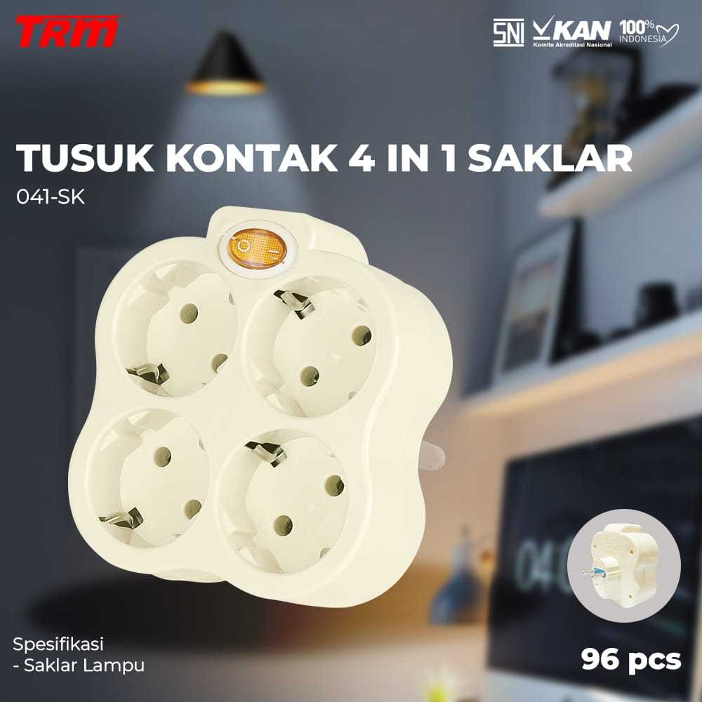 Jual Stop Kontak TK 002 Segi 4 Dengan 4 Lubang | Shopee Indonesia