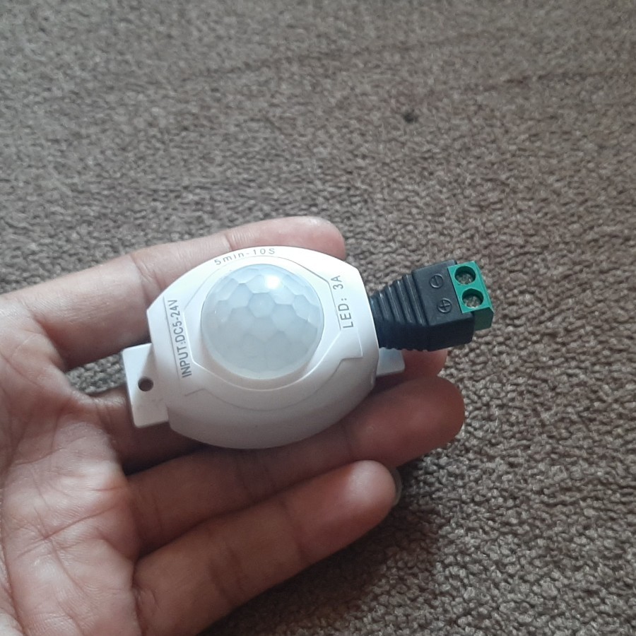Jual Motion Sensor Cahaya Lampu Led Strip Sensor Gerak Otomatis Nyala 12v 24v Alat Pir Sensor 