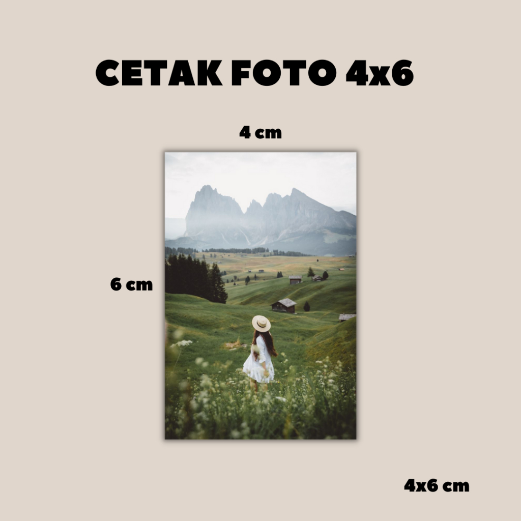 Jual [4x6] Cetak Pas Foto Ukuran 4x6 Murah Custom Foto | Shopee Indonesia