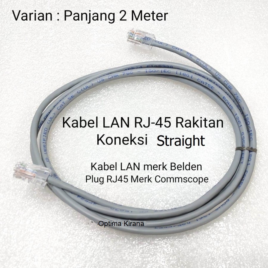 Jual Kabel LAN Jaringan Network Ethernet Cross over Belden UTP CAT-5E ...