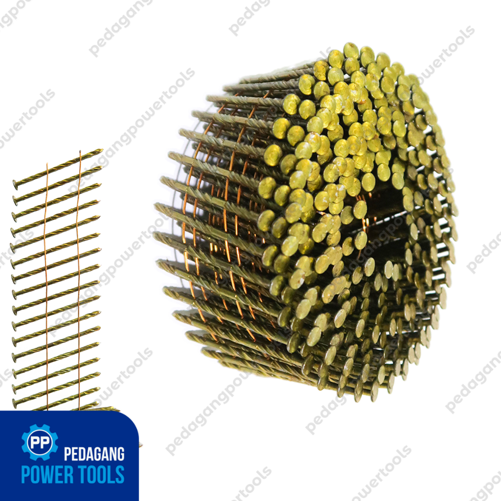 Jual MOLLAR RS2350 Ulir Isi Paku Tembak Palet Kayu 50 mm Coil Nailer ...