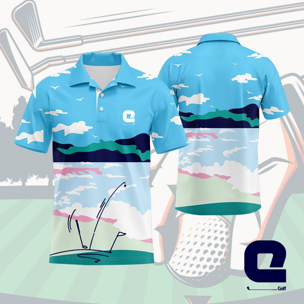Jual Baju Golf Elevent Sunnies Balls Golf polo golf pria | Shopee Indonesia