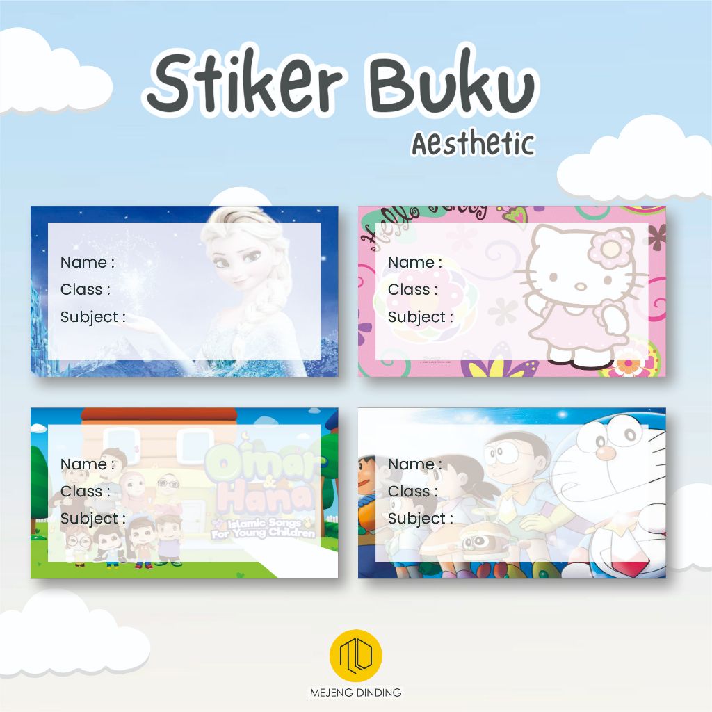 Jual (ISI 30 PCS) STIKER LABEL MATA PELAJARAN (MAPEL) Sticker Label ...