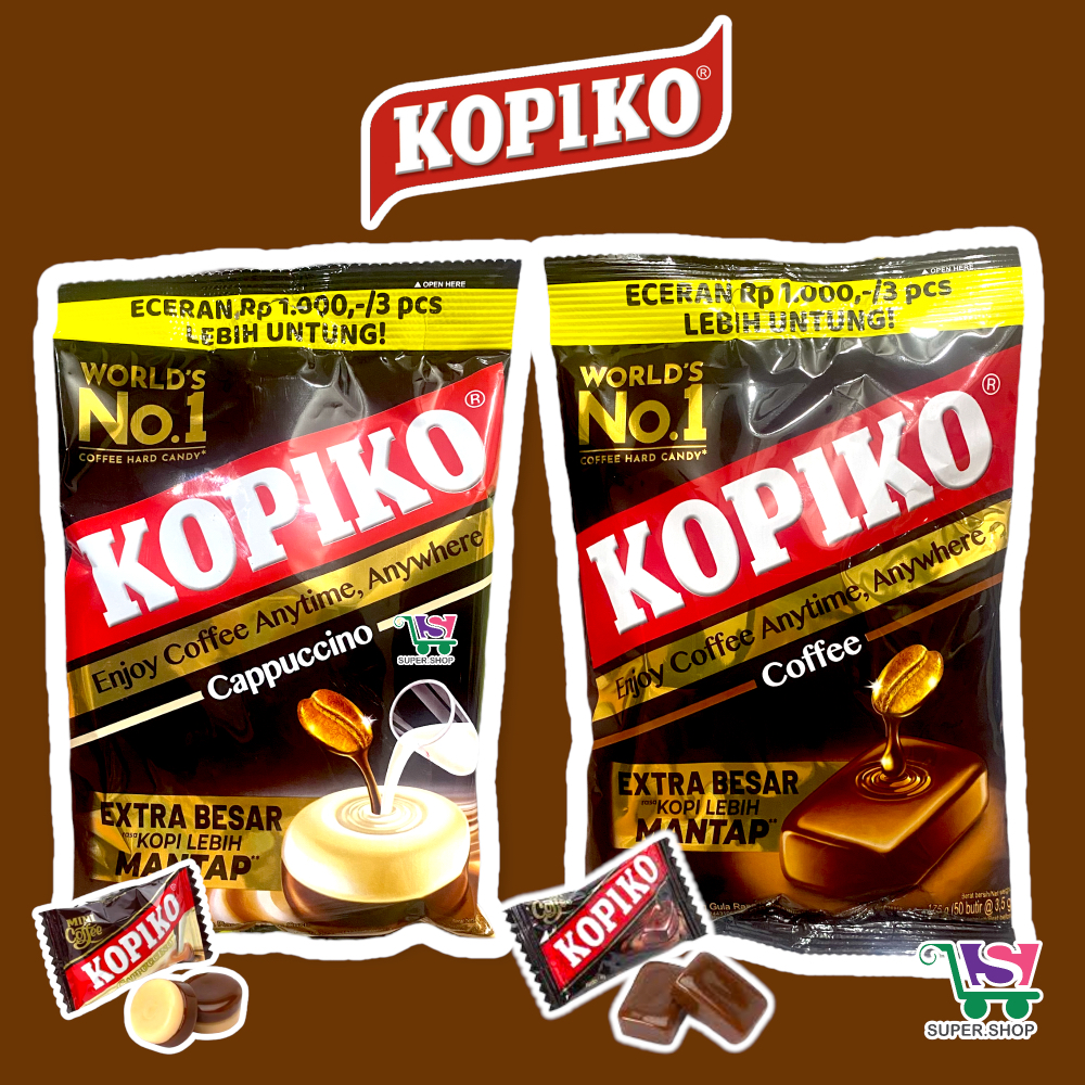 Jual Kopiko Coffee Shot Classic / Cappuccino (isi 50 pcs) . Permen ...