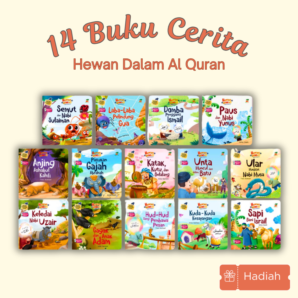 Jual Buku Cerita hewan Binatang Dalam Alquran Al Quran 30 Dongeng Anak Pengantar Sebelum Tidur ...