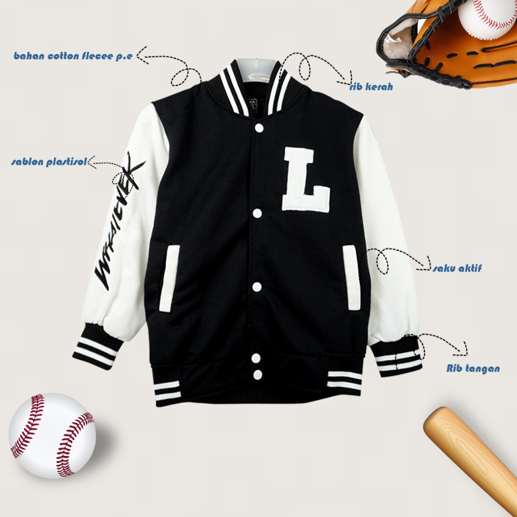 Jual Jaket Anak Baseball / Varsity - Jaket Anak Laki-laki Dan Perempuan ...