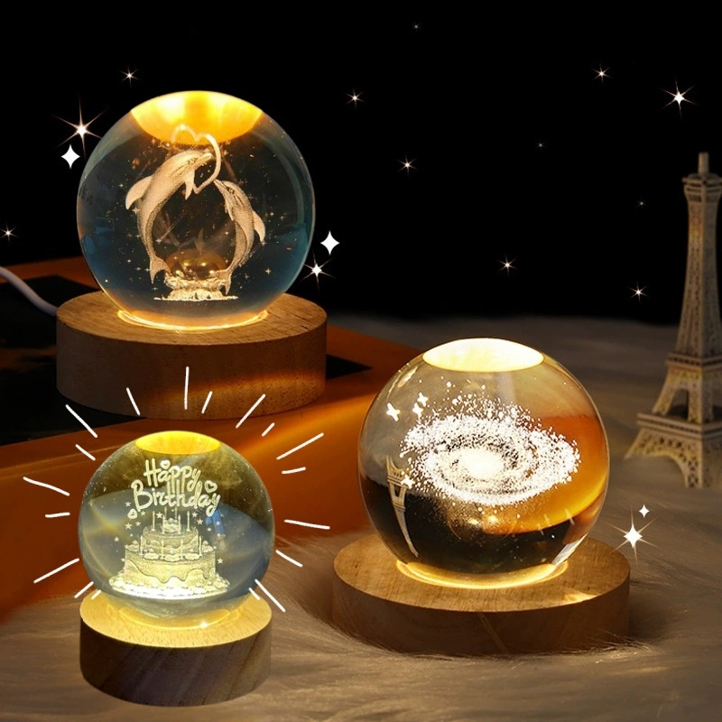 Jual [2 Warna] Lampu buat kamar tidur / Lampu Kristal 3D LED /Lampu ...