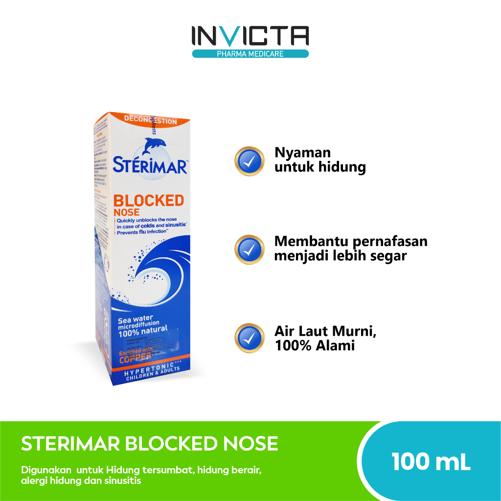 Jual Sterimar Blocked Nose (Sterimar Hypertonik Dewasa) 100 ml | Shopee ...