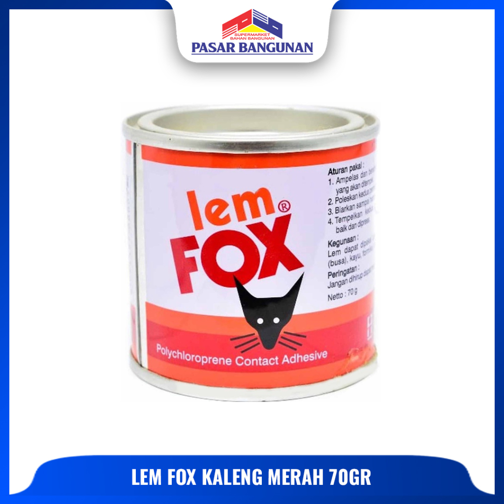 Jual FOX Lem Kuning Kaleng Merah 70 gram | Shopee Indonesia