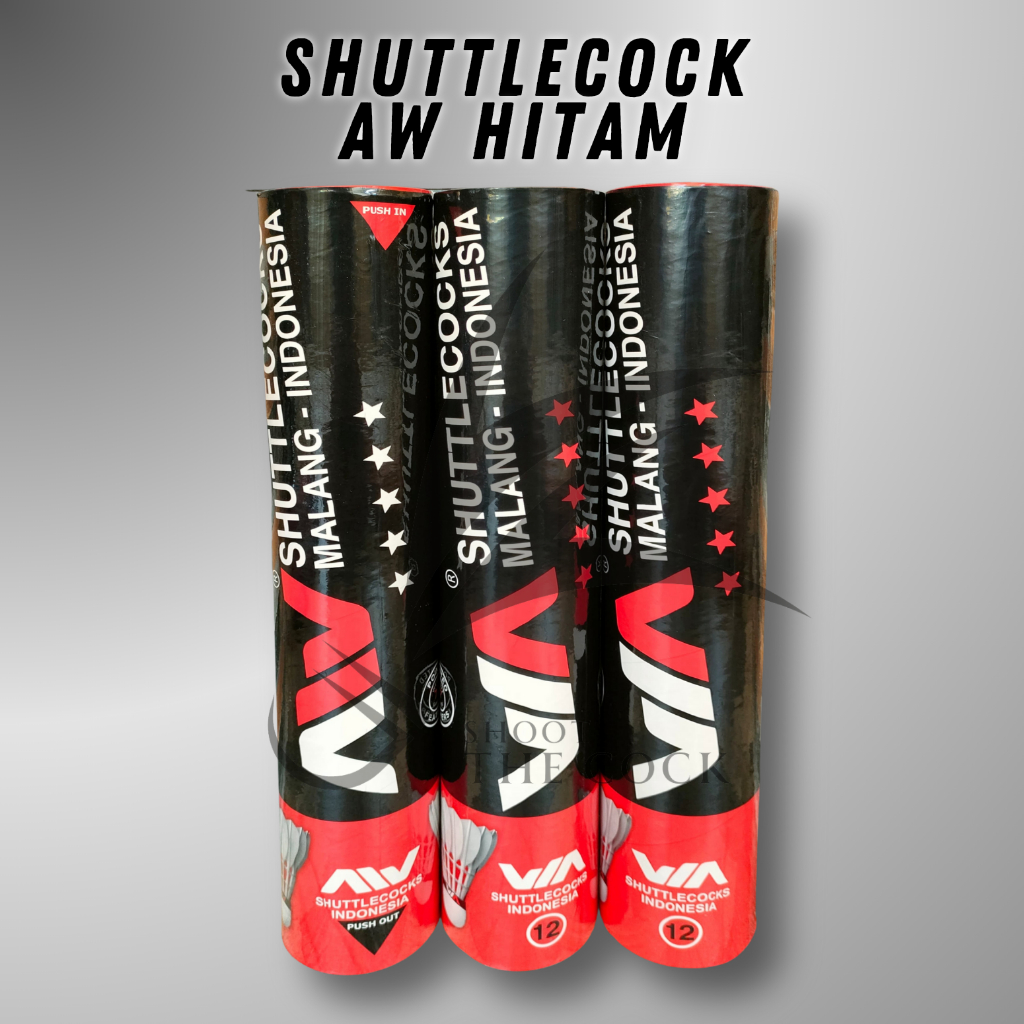 Jual ORIGINAL Shuttlecock/Cock/Kok AW Hitam | Shopee Indonesia